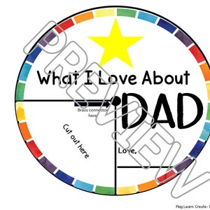 Printable Father's Day Craft, Father's Day Craft, Father's Day Gift ...