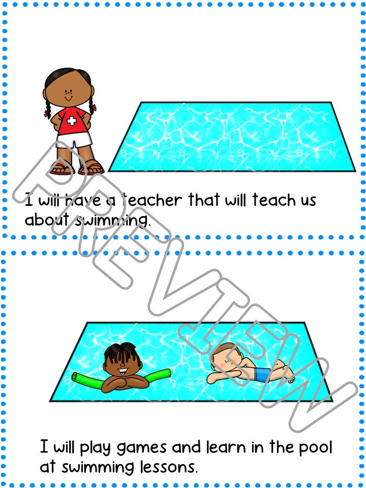 Swimming Lesson Social Skills Story, Printable Social Skills Story ...