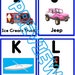 Printable Alphabet Cards, Transportation Theme Alphabet, ABC Cards ...