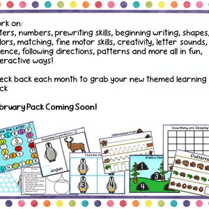 January Preschool Workbook, Polar Theme Preschool, Arctic Theme ...