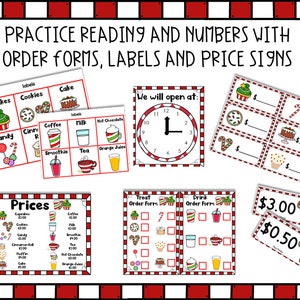 Candy Cane Cafe Winter Dramatic Play for Preschool, Christmas Pretend ...