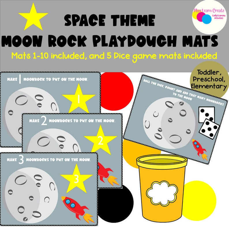 Space Theme Printable, Preschool Learning Bundle, Preschool Lesson ...