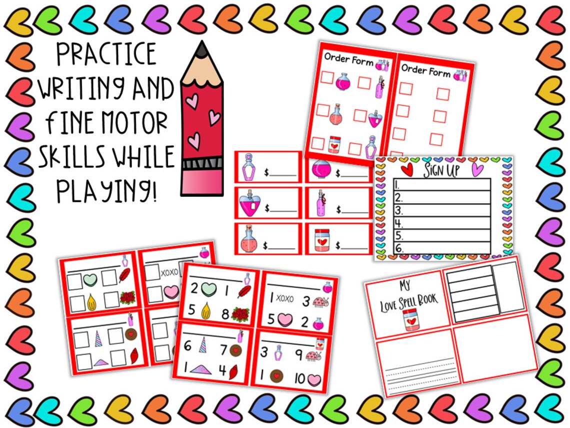 Love Potion Dramatic Play Set for Valentine's Day, Pretend Play for ...