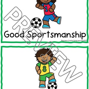 Good Sportsmanship Social Skills Story, Playing Sports Social Skills ...