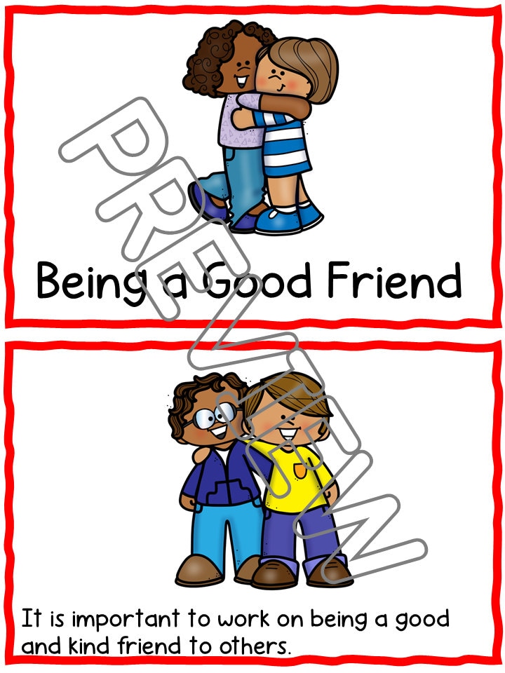 Being a Good Friend Social Skills Story, Friendship Social Skills Story ...