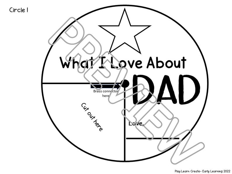 Printable Father's Day Craft, Father's Day Craft, Father's Day Gift ...