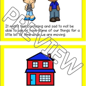 Moving Social Skills Story, Printable Social Story, New House Story ...