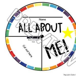 All About Me Craft, All About Me Theme, Preschool Craft, Printable All ...