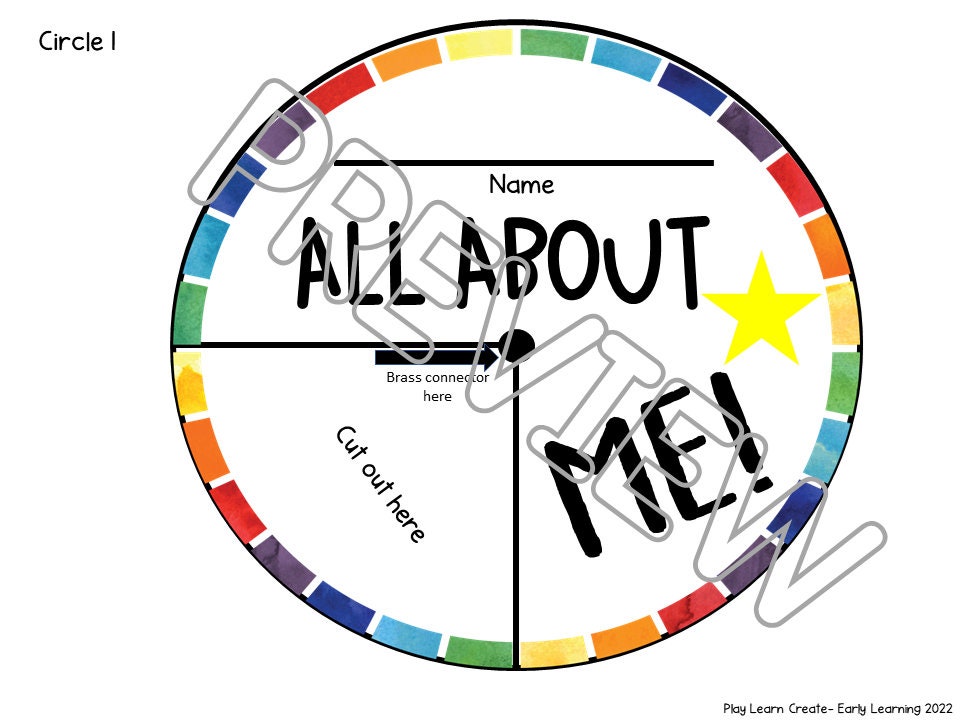 All About Me Craft, All About Me Theme, Preschool Craft, Printable All ...