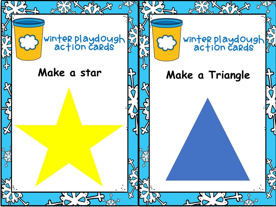 Winter Playdough Mat, Playdough Learning Mat, Preschool Christmas ...