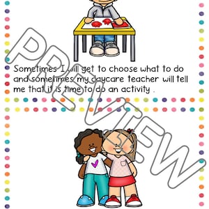 Going to Daycare Social Skills Story, Printable Social Skills Story ...