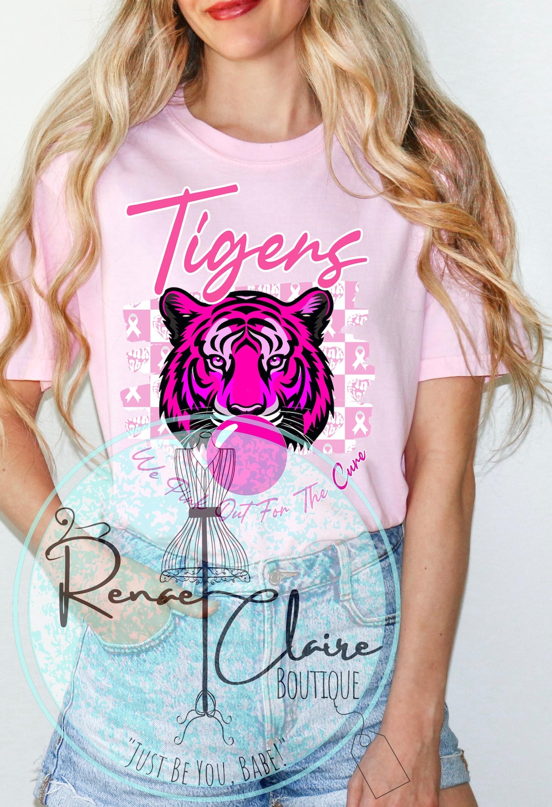 Tiger Pink Out! PNG PDF - Fight for the Cure (digital Download) - Etsy