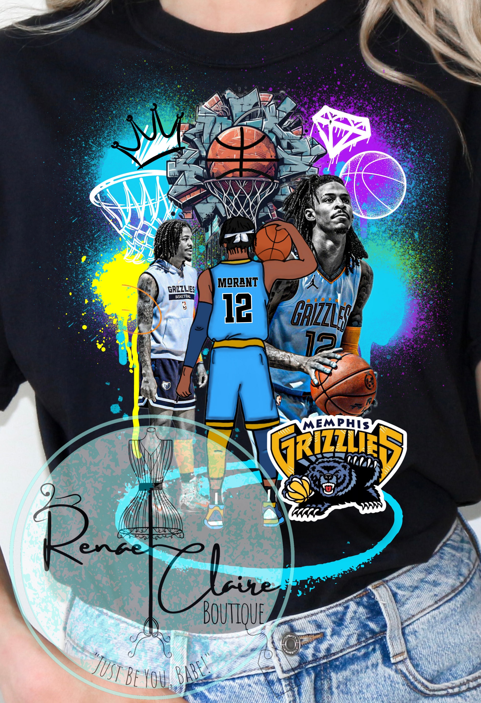 Ja Morant Grizzles Collage PNG - Etsy