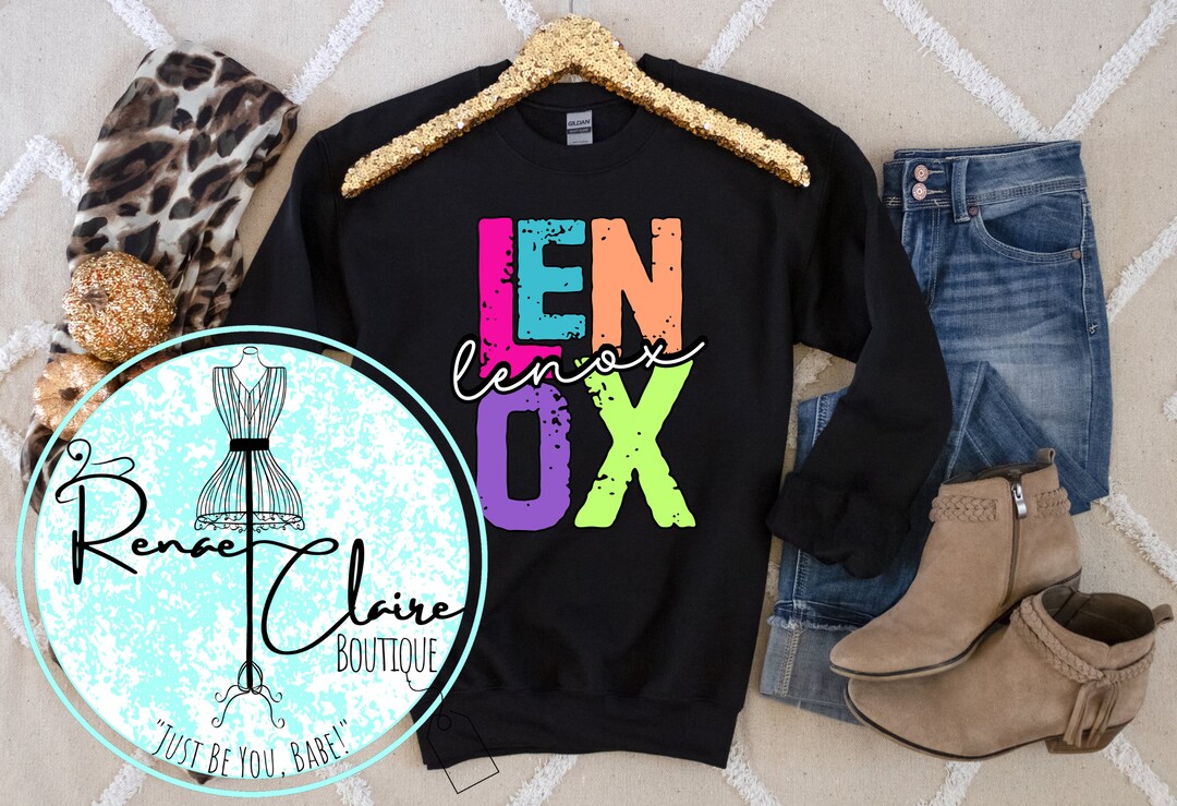 Lenox, Tennessee Neon Colors PNG - Etsy