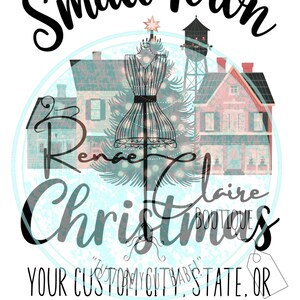 Custom Small-town Christmas PNG (made to Order) - Etsy