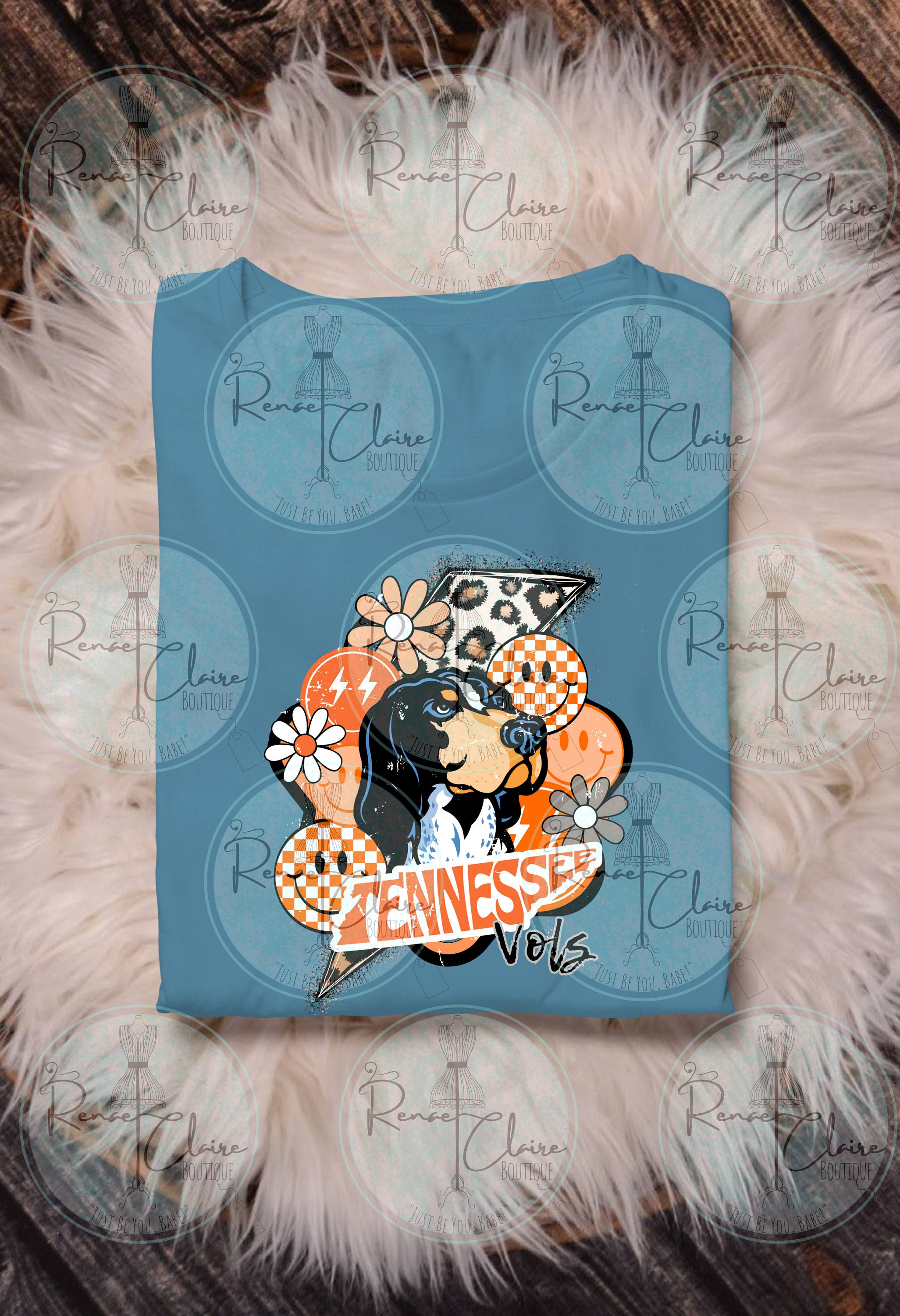 Vols Retro Smokey Lightning Bolt Flower Child - Etsy