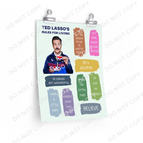 Roy Kent Vertical Poster Be Curious Not Judgemental Lasso Quotes About Life Downloadable Afc