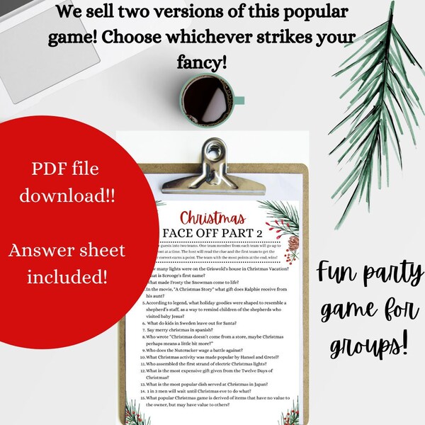 Christmas Jeopardy Game Holiday Jeopardy Christmas Trivia Holiday ...