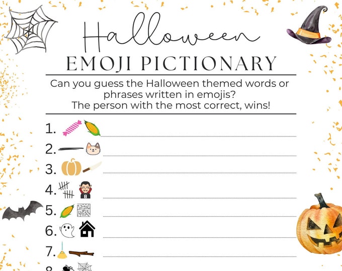 Halloween Game for Kids, Modern Halloween Activity for Kids, Halloween ...