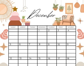 Blank Monthly Calendar Lines - Etsy
