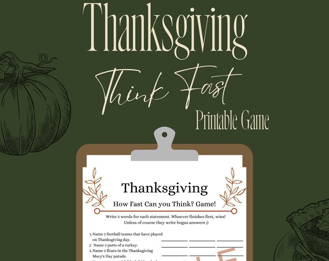 Thanksgiving Printable Trivia, Friendsgiving Game Download, Family ...