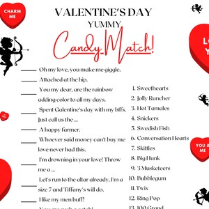 Valentines Day Game Printable, Valentine's Day Company Game, Valentine ...