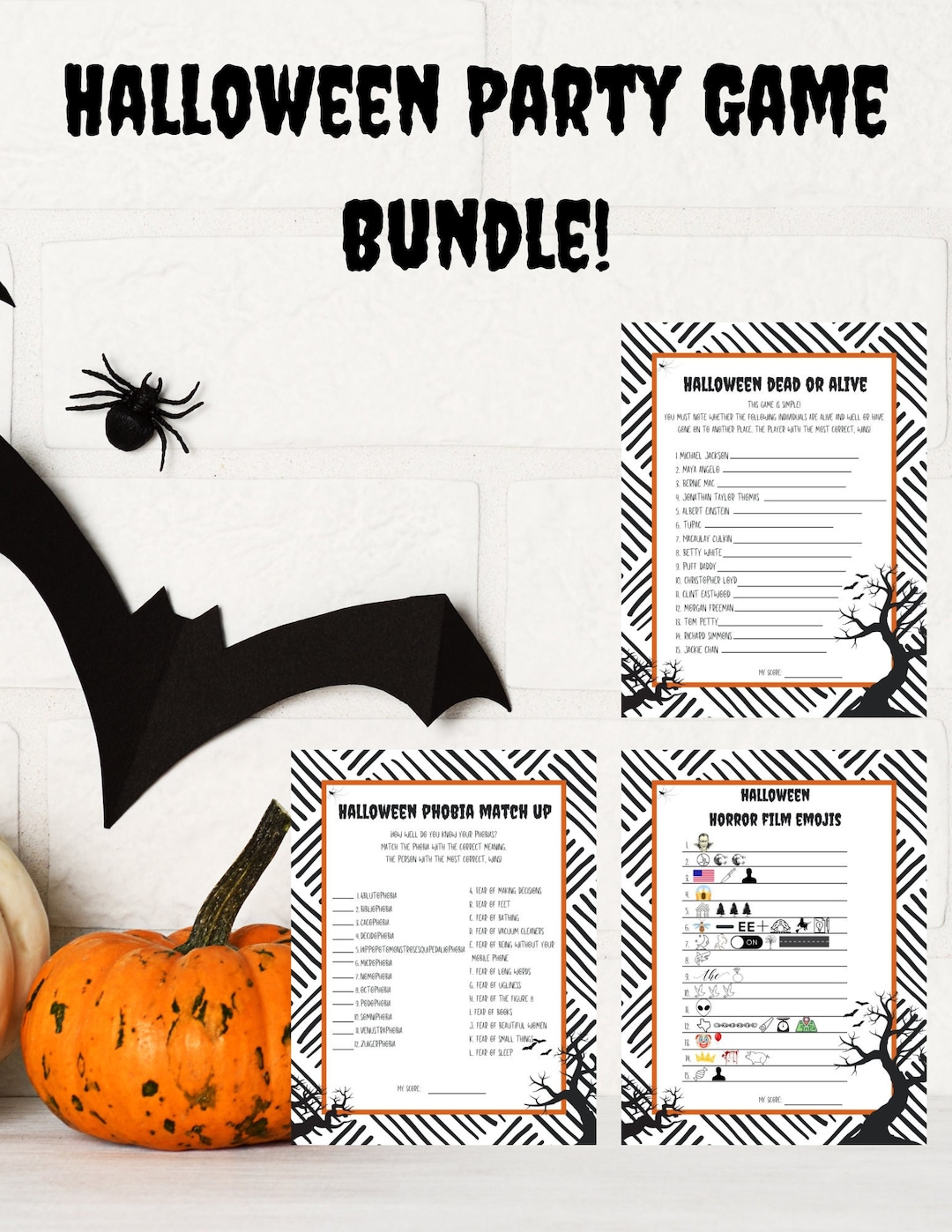 Halloween Trivia Games, Printable Halloween Party Games, Adult Trivia ...