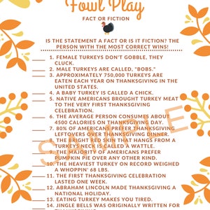 Thanksgiving Trivia Game, Printable Thanksgiving Game, Friendsgiving ...