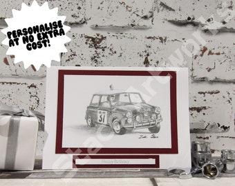 Rally Car Birthday Card - Etsy UK