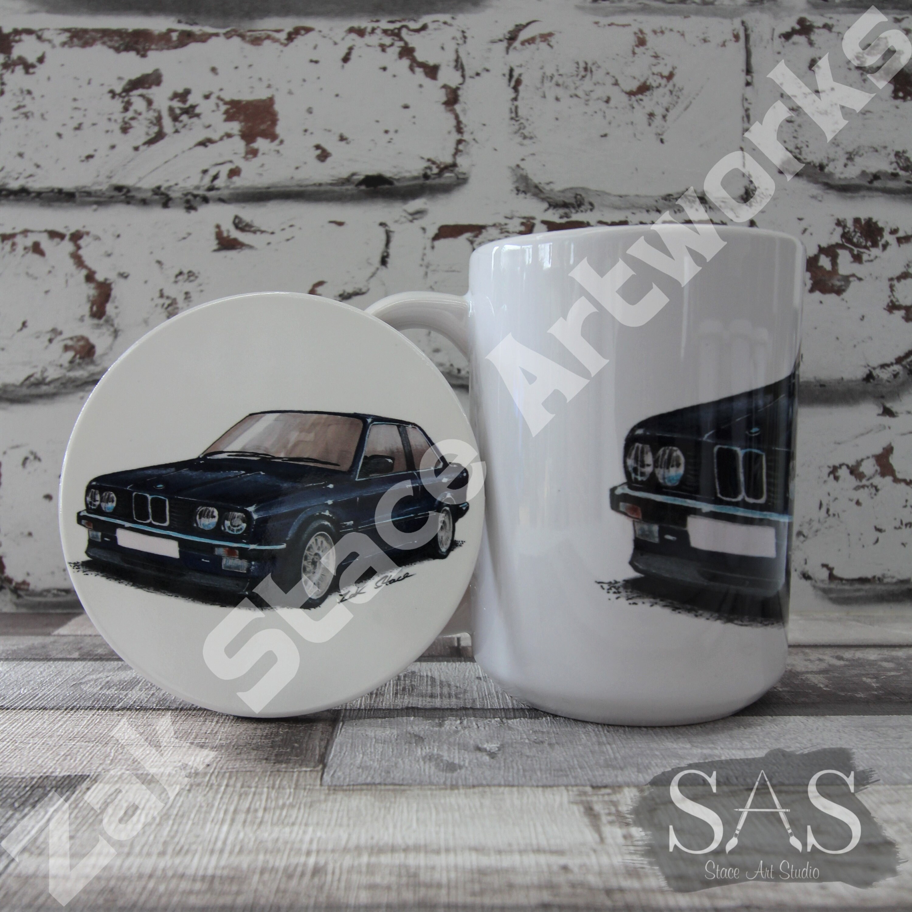 BMW E30 Birthday Card Father's Day Card Hand Drawn - Etsy