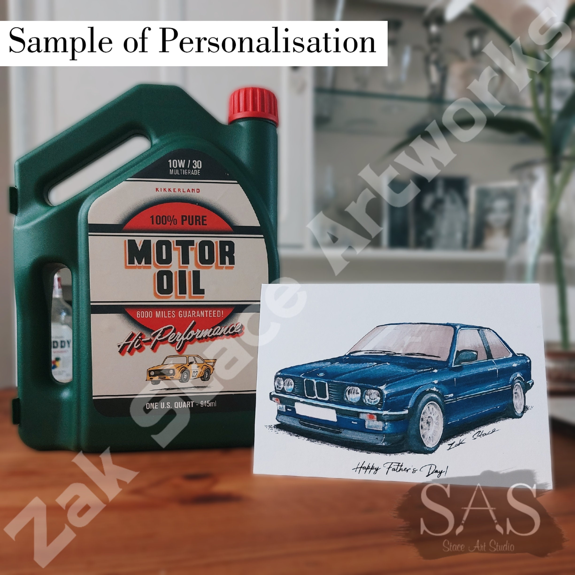 BMW E30 Birthday Card Father's Day Card Hand Drawn - Etsy