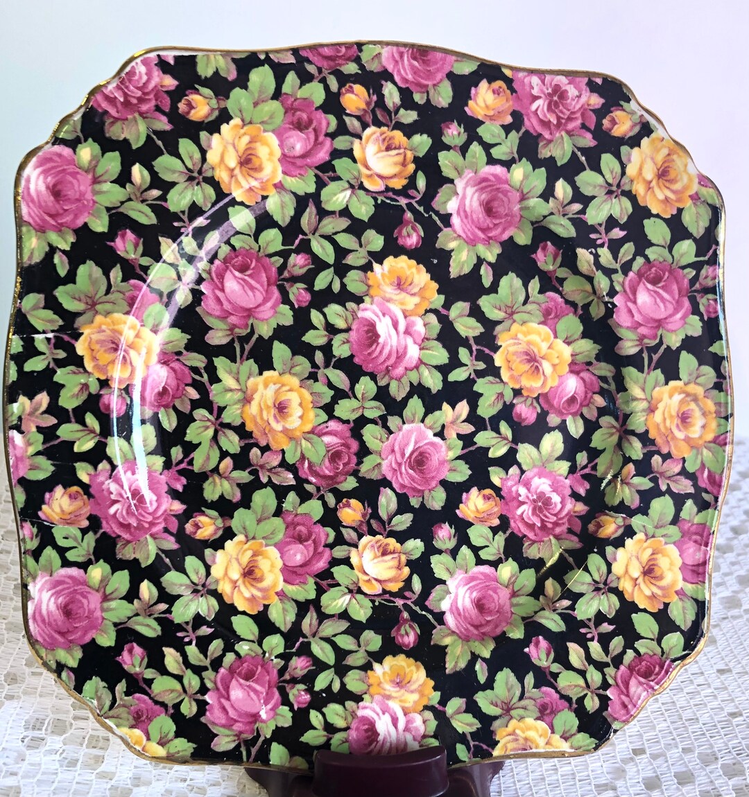 Royal Winton Beeston Chintz Plate 1930's - Etsy