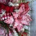 Pink and Red Poinsettia Glam Swag - Etsy
