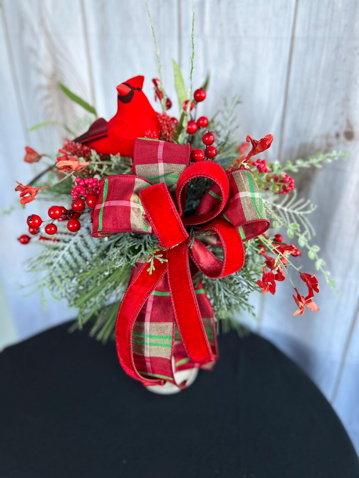 Cardinal Candlestick Arrangement - Etsy