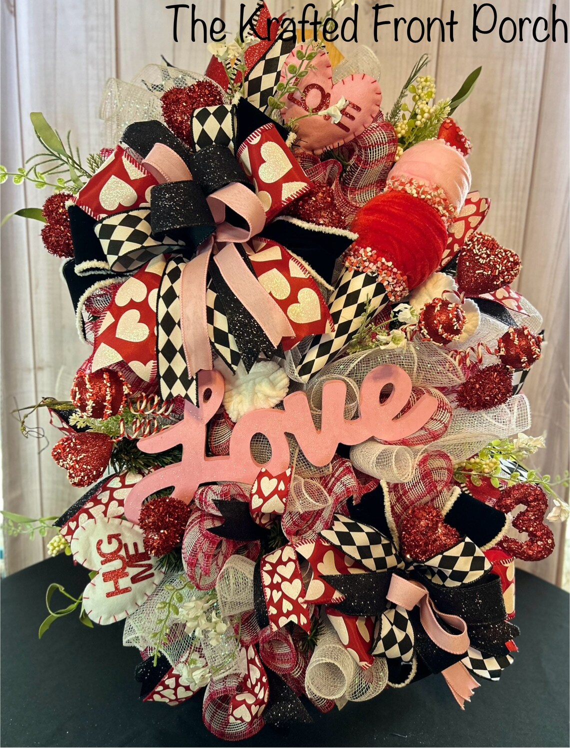 Valentine's Day Heart Swag - Whimsical Mesh & Ribbon Decor - Etsy