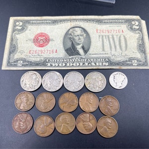 Great Depression Era Pocket Money 1928 Two Dollar Bill Legal Tender ...