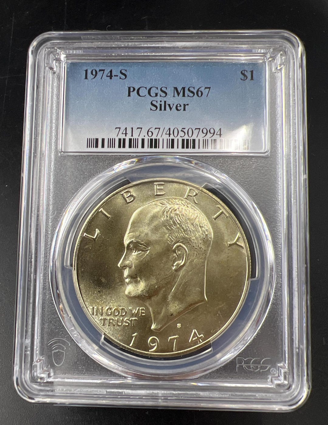1974-S Ike Eisenhower Bicentennial BU 40% Silver Dollar Coin MS67 PCGS Gem BU #994 - Etsy