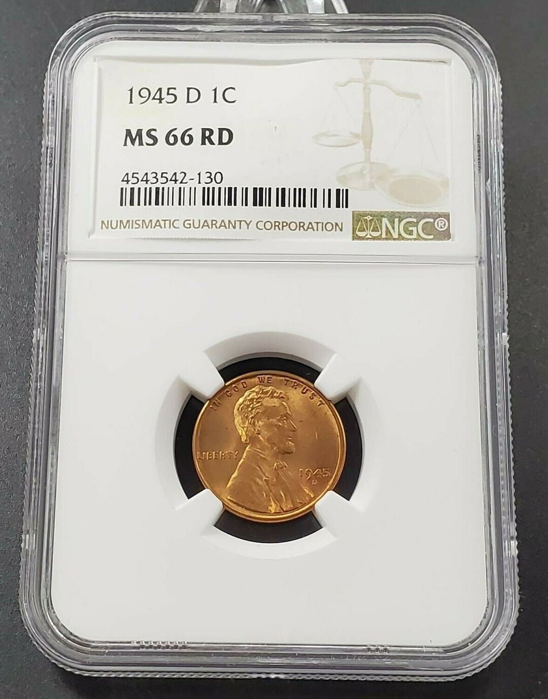 1945 D Lincoln Wheat Cent Penny Coin NGC MS66 Rd Gem Bu Unc - Etsy