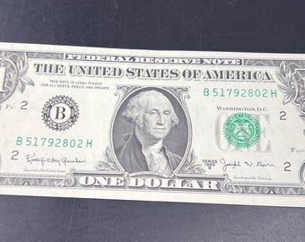 1963 B 1 One Dollar FRN Federal Reserve Note Barr Bill Choice AU About ...