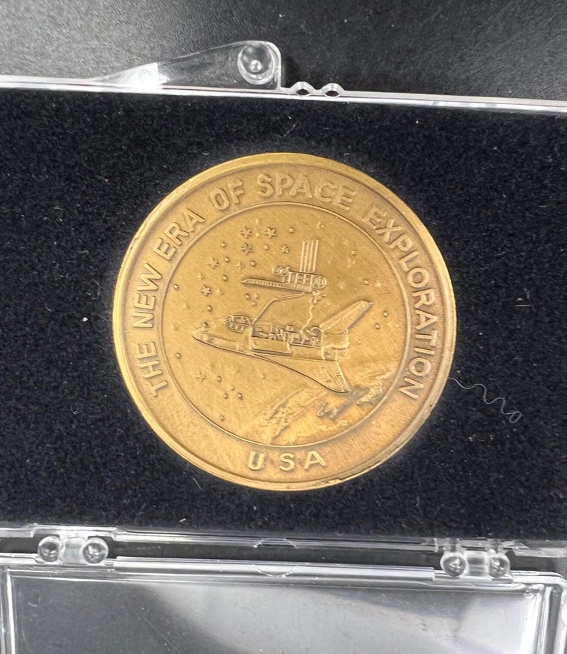 1986 Challenger NASA Space Shuttle Bronze Medal #A - Etsy