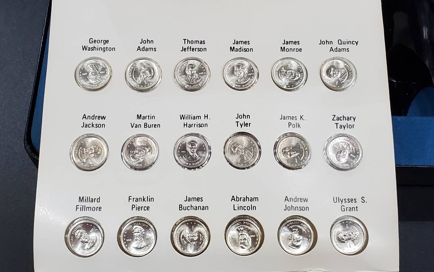 The Franklin Mint Presidential 36 Mini-coin Set Sterling - Etsy