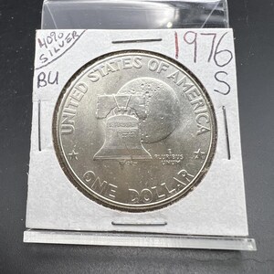 1976 S 1 Ike Eisenhower %40 Silver Dollar Coin Bicentennial BU UNC - Etsy
