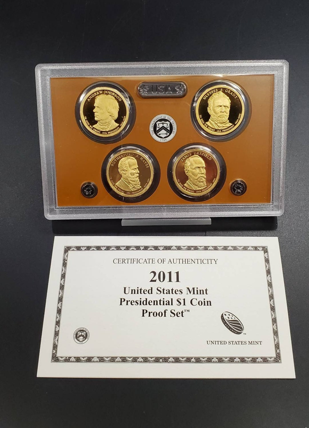 2011 US Mint Presidential 1 Dollar Coin Proof Set Complete With Box ...
