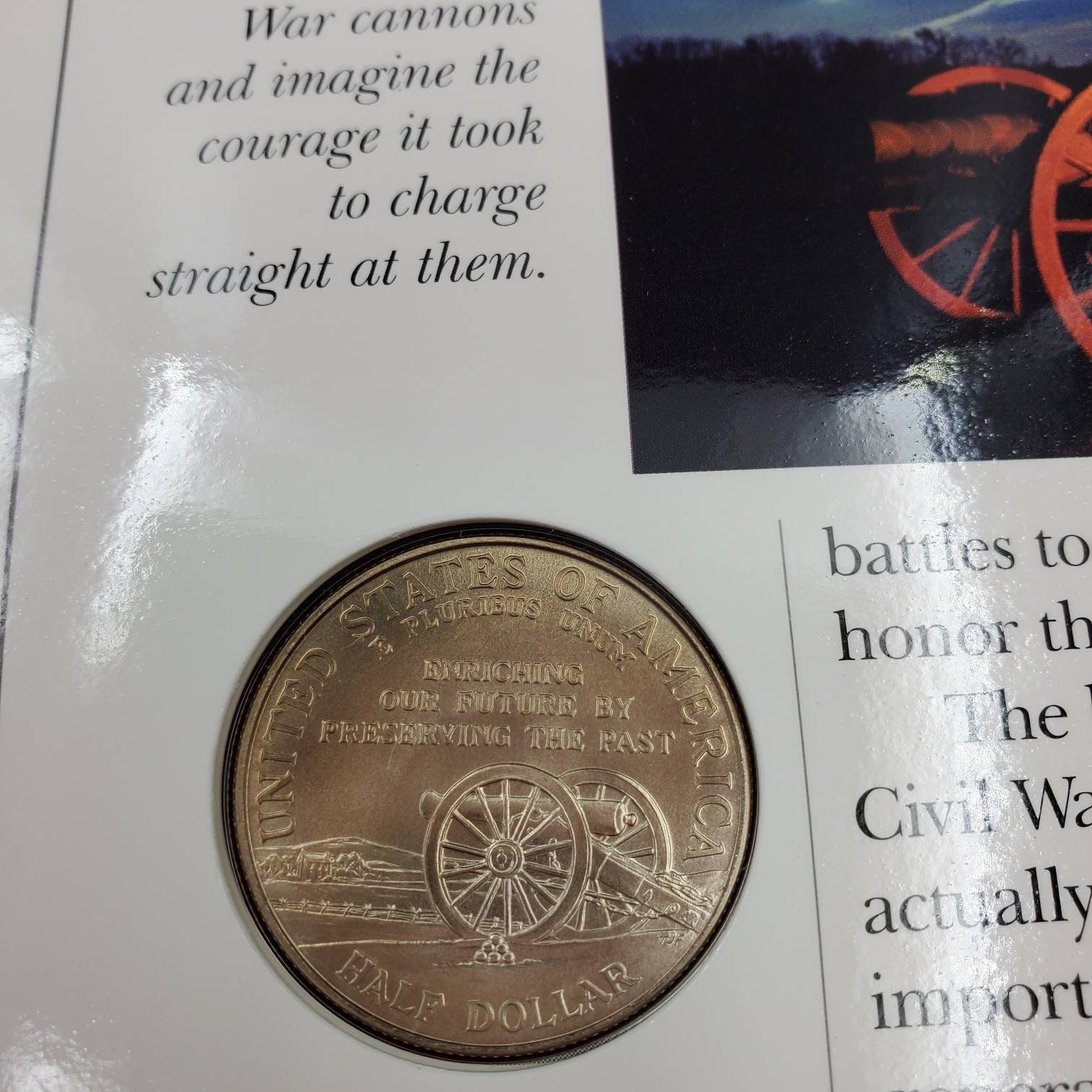 1995 S Civil War Battlefield Commemorative Half Dollar Coin Young ...