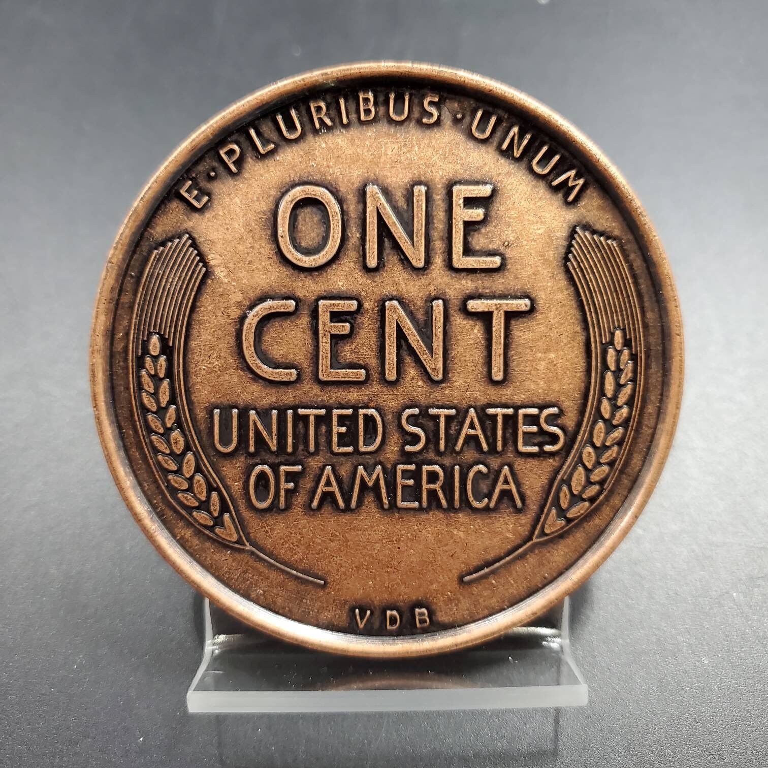 Large 3 Inch Novelty Coin/coaster/paperweight 1909 S Vdb Lincoln Cent ...