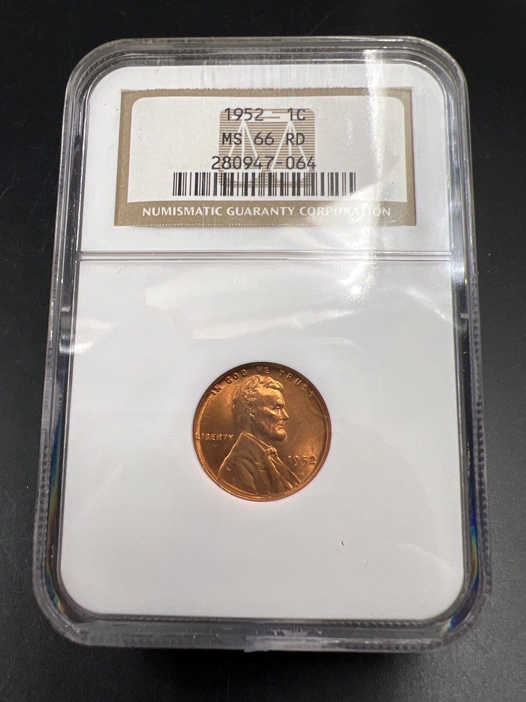 1952 P Lincoln Wheat Cent Penny Coin NGC MS66 RD #64 - Etsy