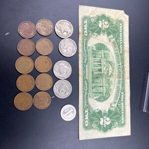 Great Depression Era Pocket Money 1928 Two Dollar Bill Legal Tender ...