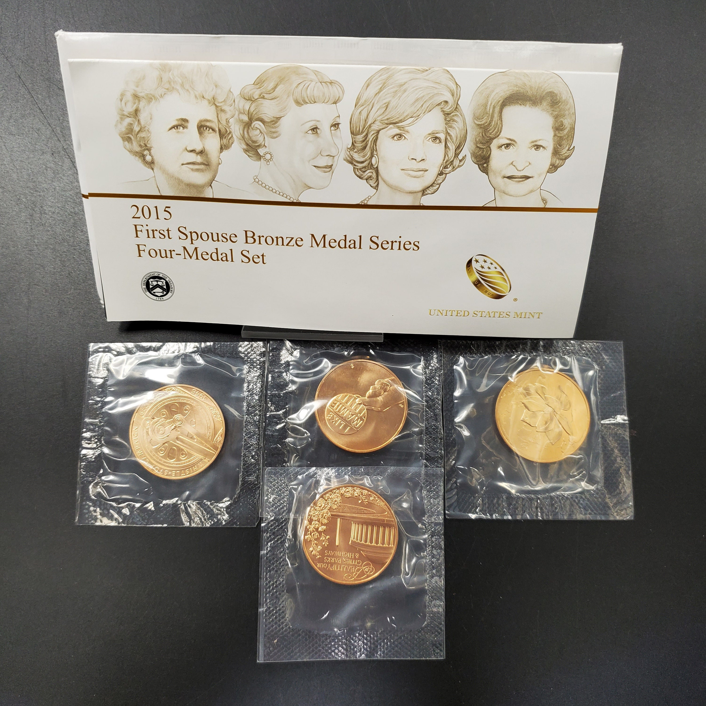2015 First Spouse Bronze Medal Series Four 4 Medal Set in OGP - Etsy