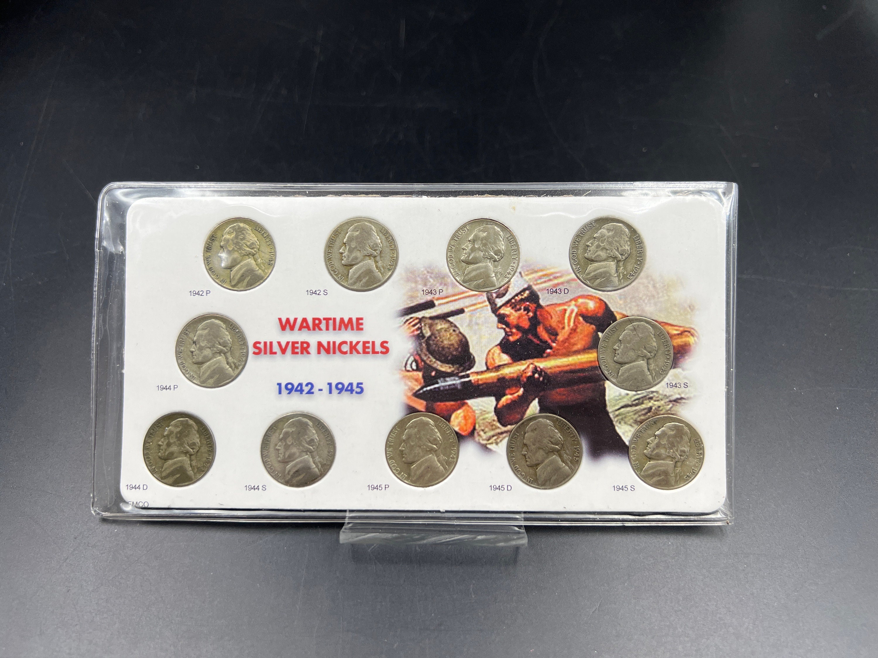 1942 - 1945 PDS WW2 Wartime War Silver Jefferson Nickel Circulated 11 ...