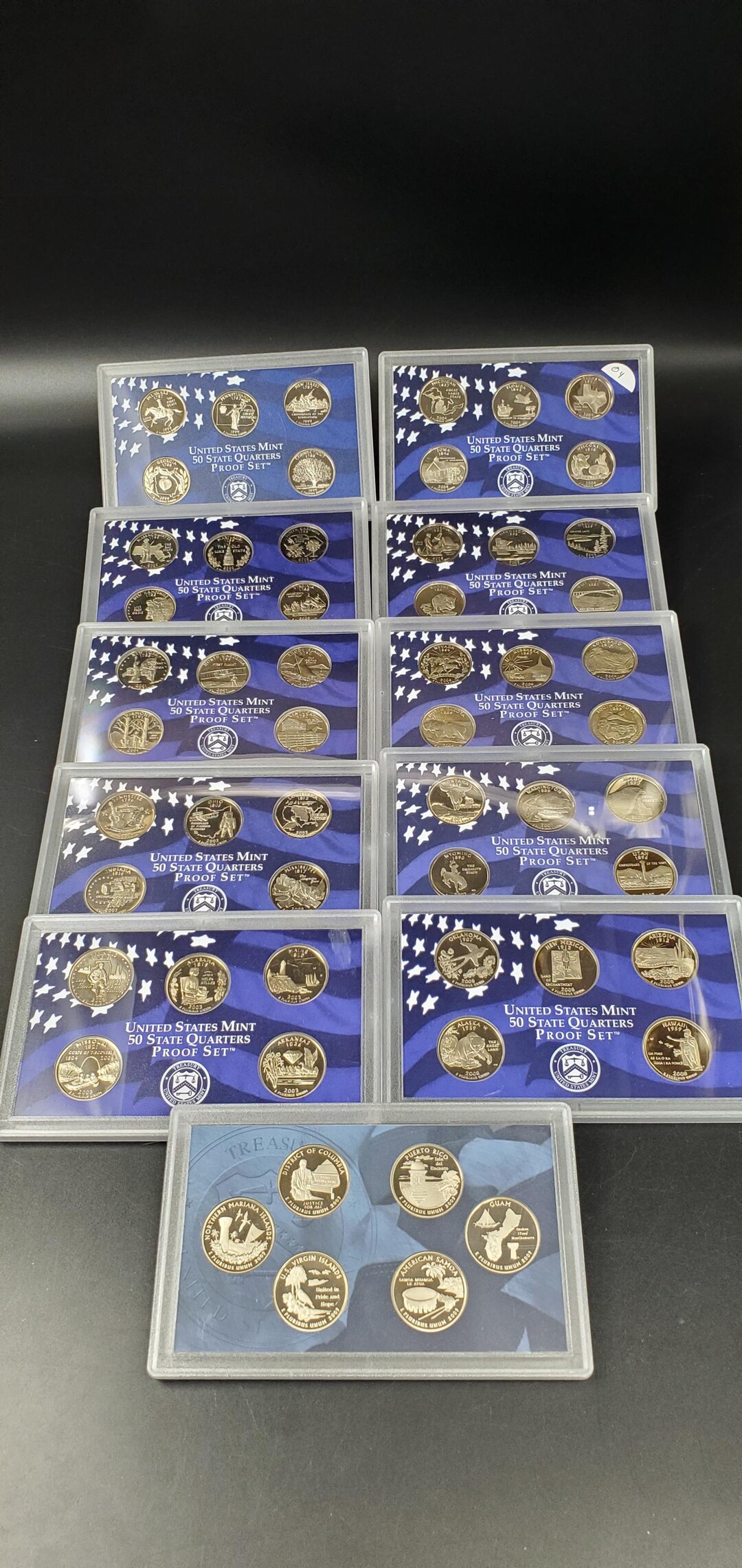 1999-2009 United State Mint Proof Clad State Quarter Sets Just Lenses ...